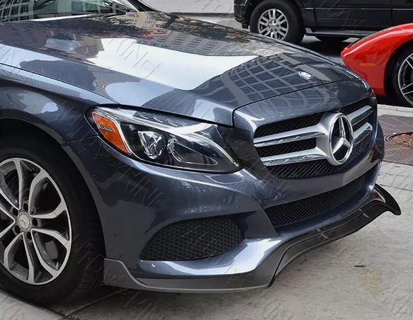 2015-2018 Mercedes C Class W205 (C250/C300/C350) Brabus Style Front Lip ...